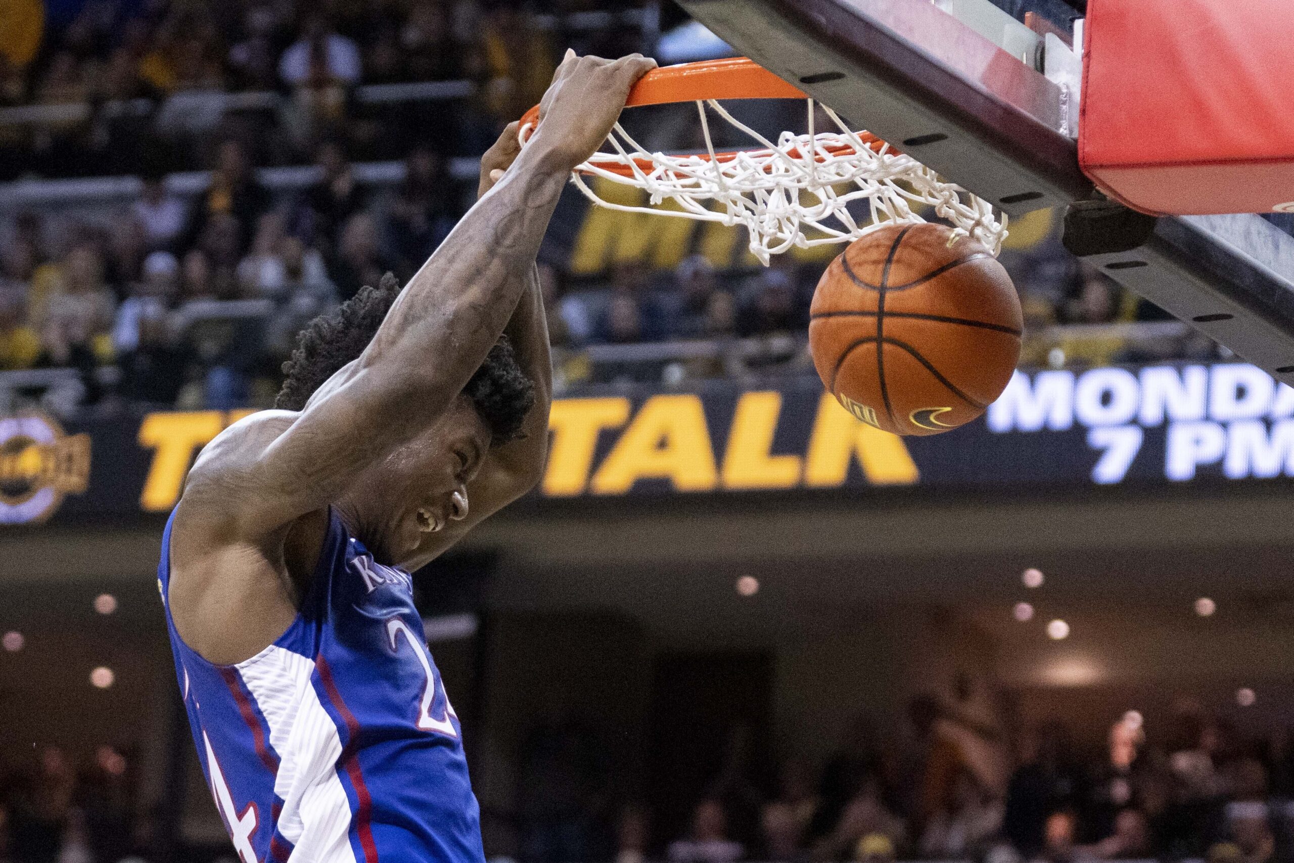 Kansas forward KJ Adams’ career night vs. Mizzou made even more special ...